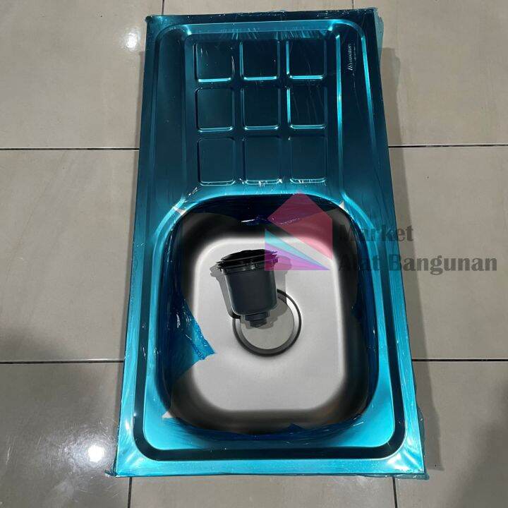 Bak Cuci Piring Stainless 75cm + Afur / Bak Cuci Tangan Wastafel / BCP ...