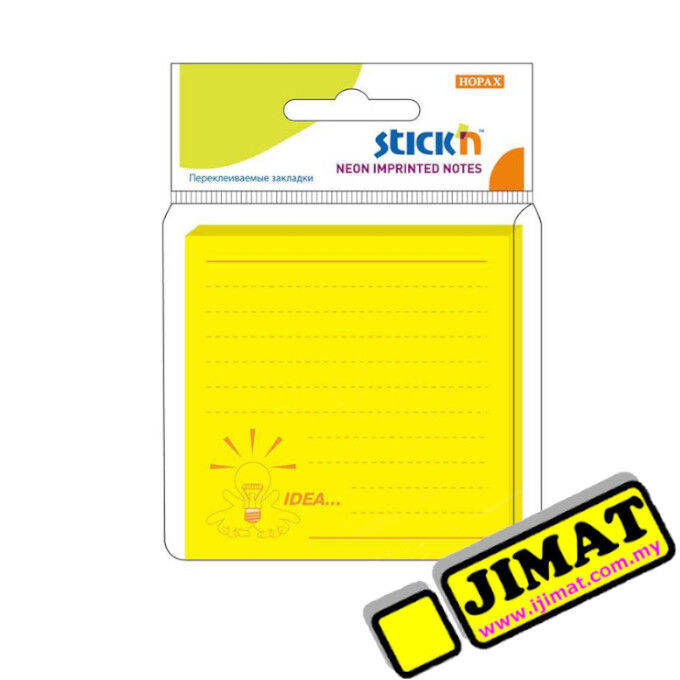 Hopax 21177 Neon Notes / Sticky Note 3x3 (76x76mm) | Lazada