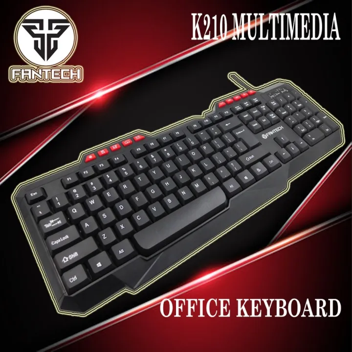 Wired FANTECH K210 MULTIMEDIA OFFICE KEYBOARD | Lazada PH