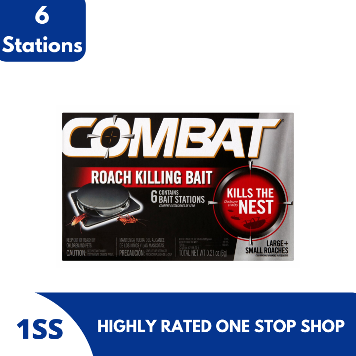 Combat Roach Killing Bait, 6 Stations | Lazada PH
