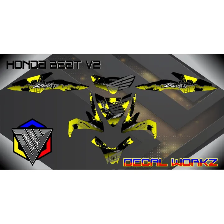 sticker for motorcycle waterproof set Honda Beat FI V2 Full Wrap ...
