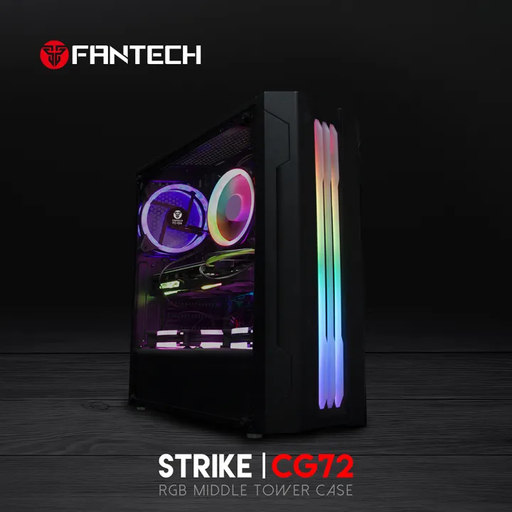 FANTECH STRIKE CG72 RGB Middle Tower Case | Lazada PH