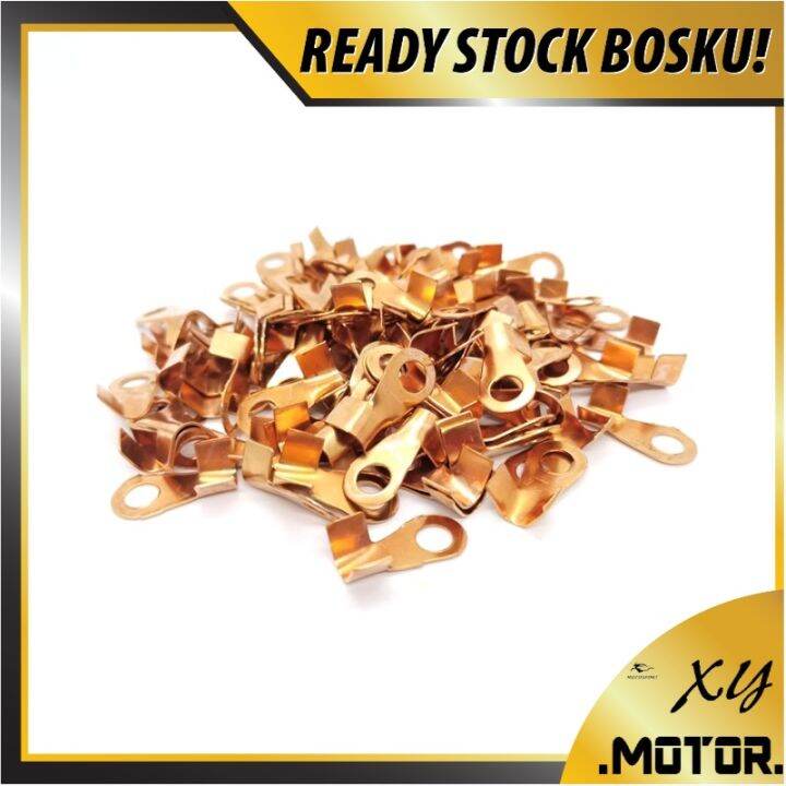 BATTERY CLIP COOPER 10MM (1 PACK 100 PCS) COPPER BATTERY CLIP BATTERY ...