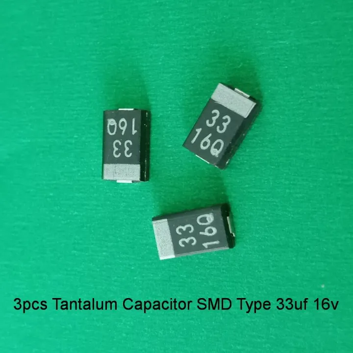 Tantalum Capacitor SMD Type 33uf 16v 3pcs | Lazada PH