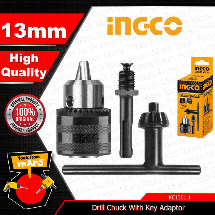 INGCO Key Chuck with Adaptor 13mm KC1301.1 •TOOLS FROM MARS• IHT ...