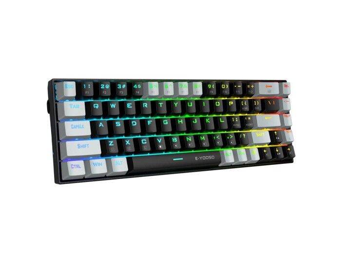 EYOOSO Z686 65% Wired RGB Gaming Keyboard E-YOOSO Z-686 68 Keys ...