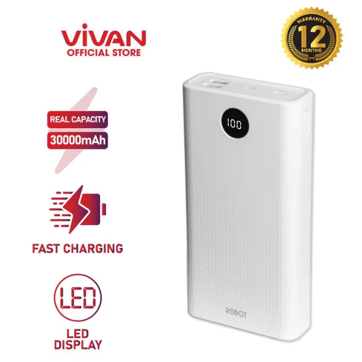 High Capacity RT30 backup battery 30000mah 22.5w quick charge standard ...