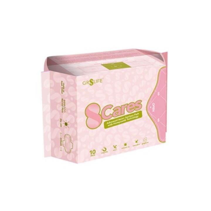 8Cares Sanitary Day Pad (10pcs/pack)Anion Graphene Far Infrared Nano ...