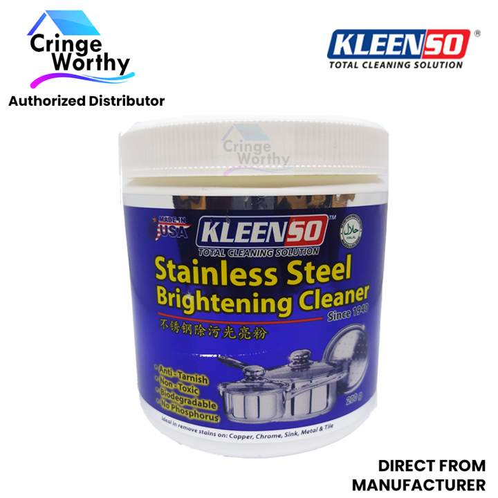 KLEENSO Stainless Steel Brightening Cleaner 200g | Lazada