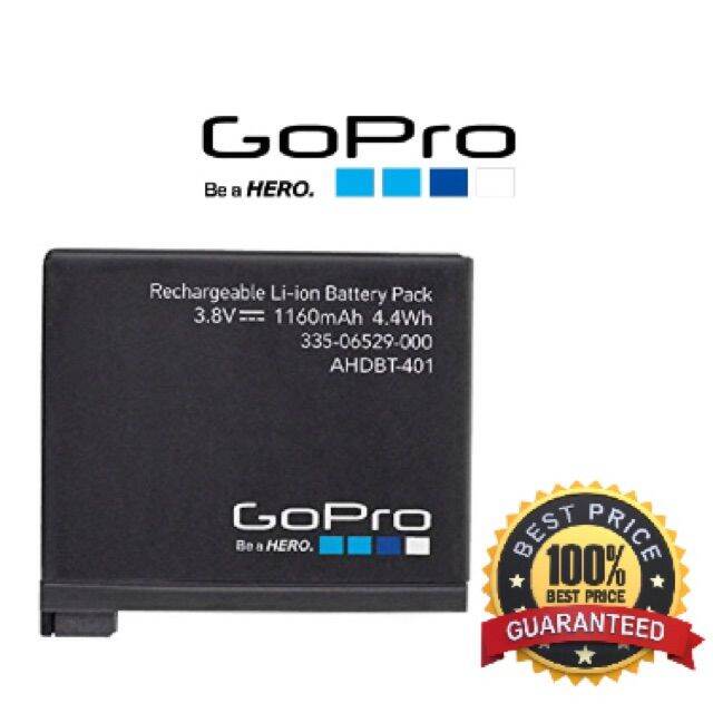 Gopro hero4 battery original AHDBT-401 1160mAh | Lazada