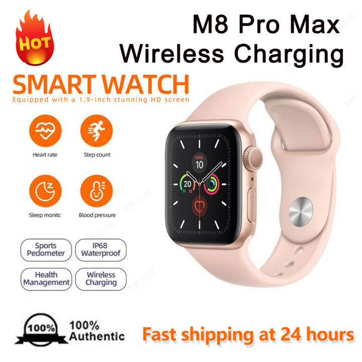 Original M8 PRO MAX Smart Watch Heart Rate Monitor Whatsapp Message ...