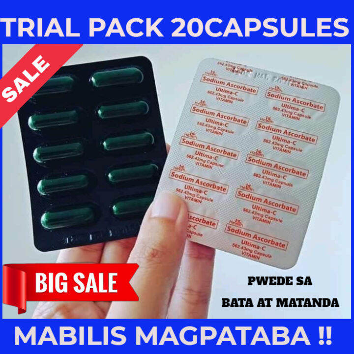 Ultima C 20/Capsules Pampataba na Vitamins, Sodium Ascorbate, Alkaline ...