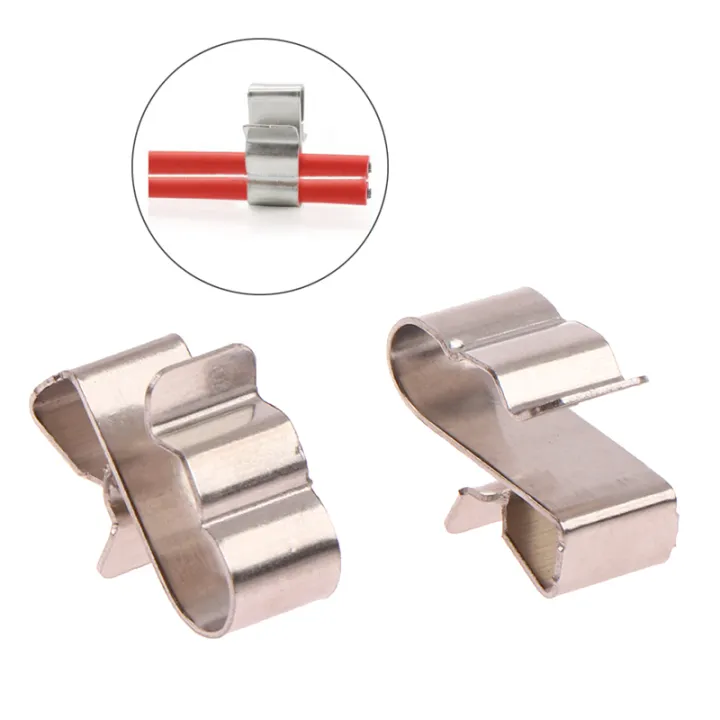 LEI 10Pcs Stainless Steel Solar Panel Cable Clip Professional PV Cable ...