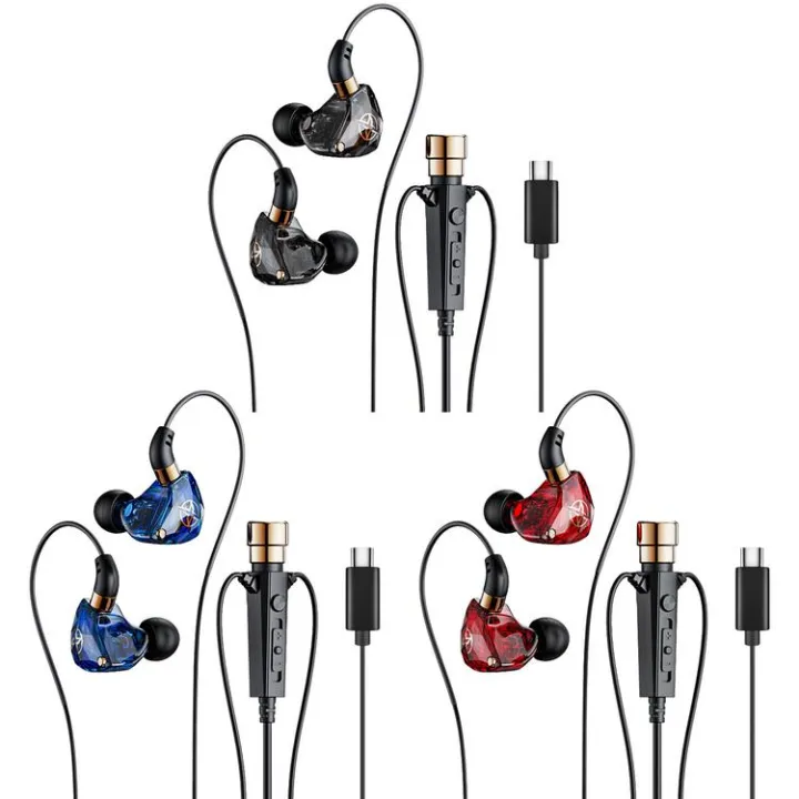 Corded Type C Headphone Corded USB C Headphone with Upgraded Noise ...
