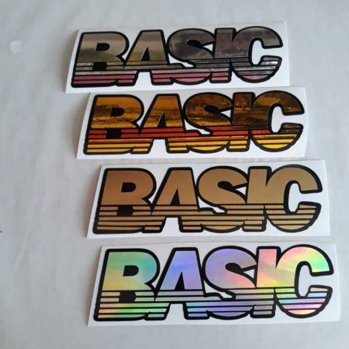 Basic Sticker Decal in Silver, Gold & Hologram | Lazada PH