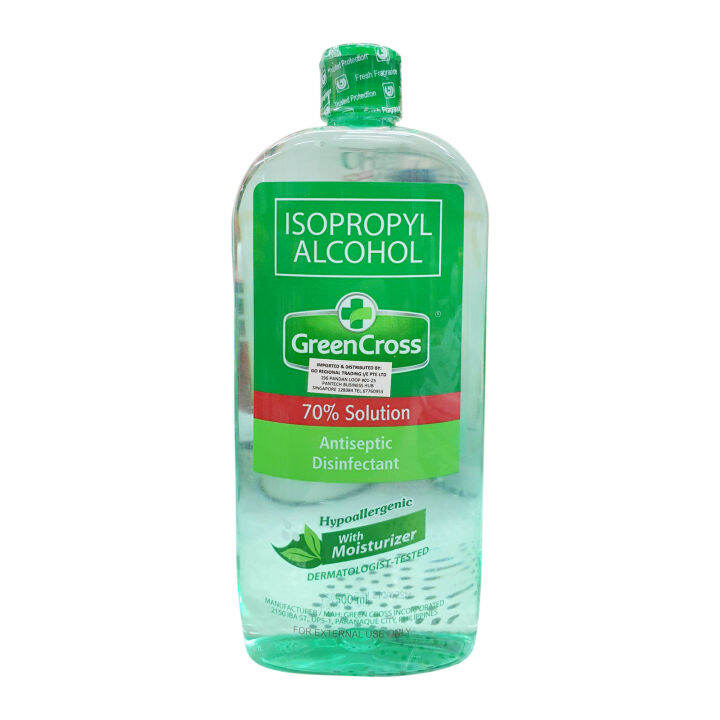 [Green Cross] Isopropyl Alcohol 70% with Moisturizer 500ml | Lazada Singapore