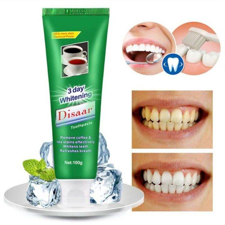100G Disaar Tea Stain Coffee Stain Toothpaste 3Days Whitening Anti ...
