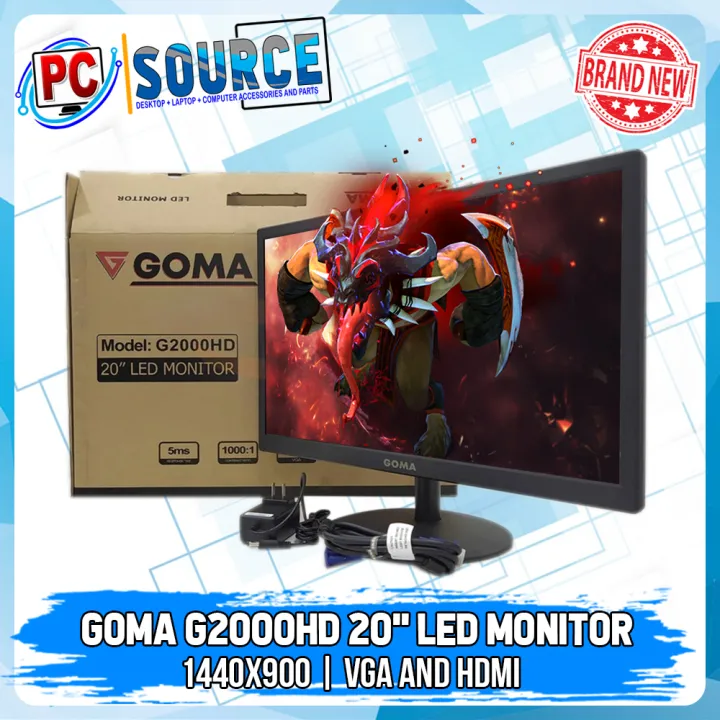 GOMA G2000HD 20 WIDE LED MONITOR | For Desktop PC | ICafe | Pisonet ...