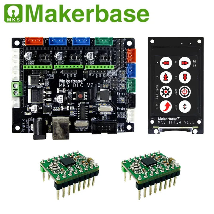 Makerbase MKS DLC GRBL OFFLINE Laser CNC control board TFT35 TFT24 touch screen replace cnc ...