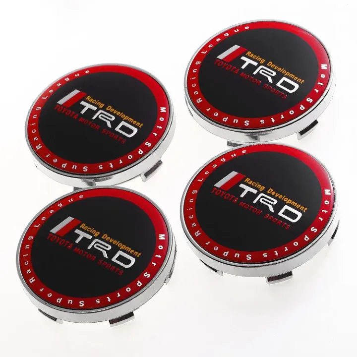 60mm TRD logo Set of 4 Replacement Wheel Centre Center Rim Hub Caps Fit For TOYOTA TRD | Lazada PH