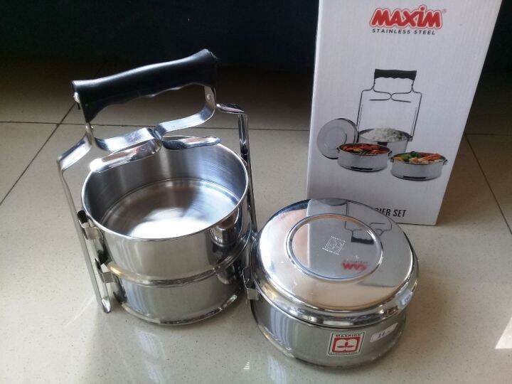 Rantang 3 Susun D14cm Food Carrier Maxim Stainless Steel - Maspion ...