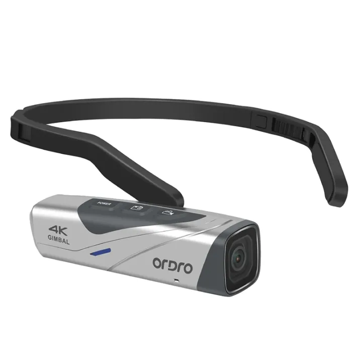 Ordro EP8 4K 60FPS Wearable Video Camera Starlight Sensor, WiFi App Control, IPX5 Warterproof,2 ...