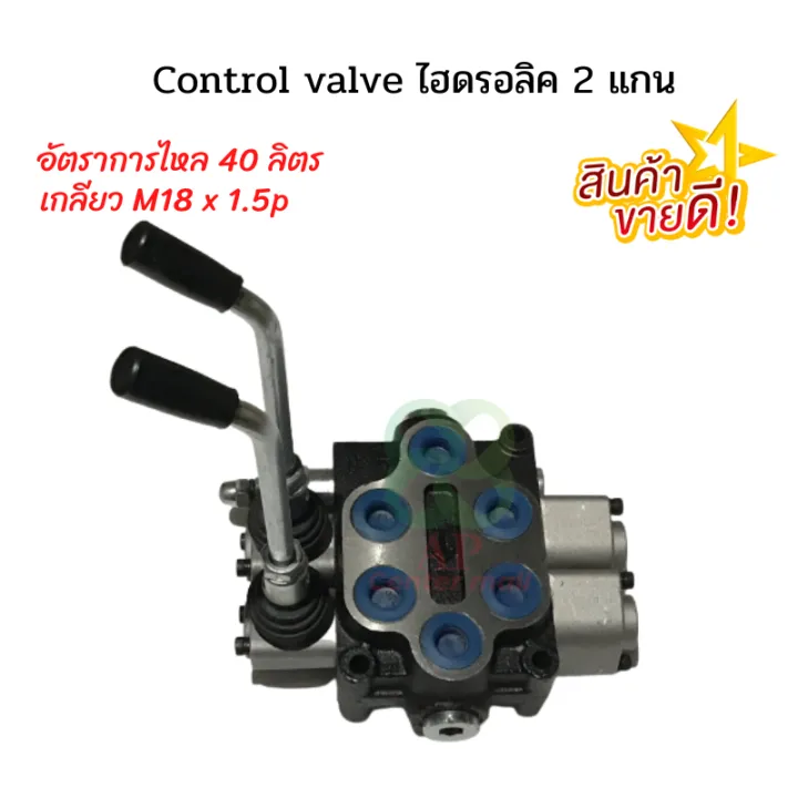 Control valve 2 แกน คอนโทรลวาล์วไฮดรอลิค 2แกน คอนโทรลวาล์วแบบโยก ...