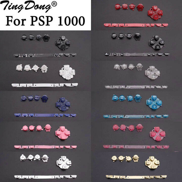 For PSP 1000 console spare button kit 3 in 1 full key kit thin PSP 1000 ...