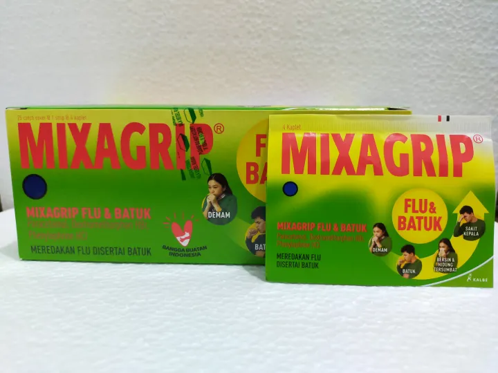 mixagrip flu dan batuk strip, 1 strip isi 4 kaplet | Lazada Indonesia