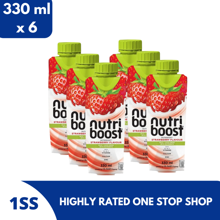 Nutri Boost Strawberry Flavor, 330ml set of 6 | Lazada PH