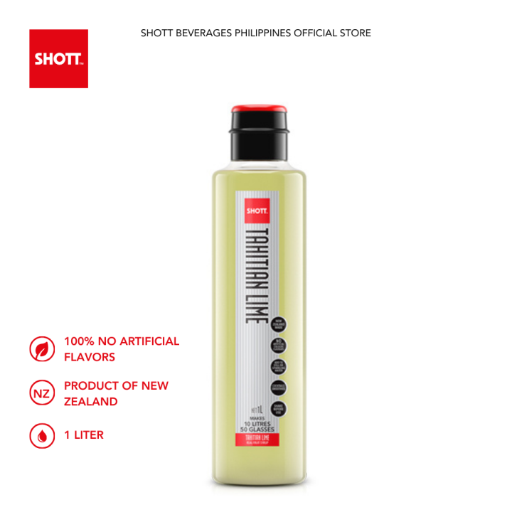 SHOTT Tahitian Lime Syrup 1Ltr | Lazada PH