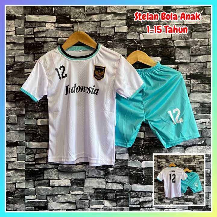 Jersey Bola Timnas Untuk Anak SD SMP Baju Futsal Timnas Junior Kids ...