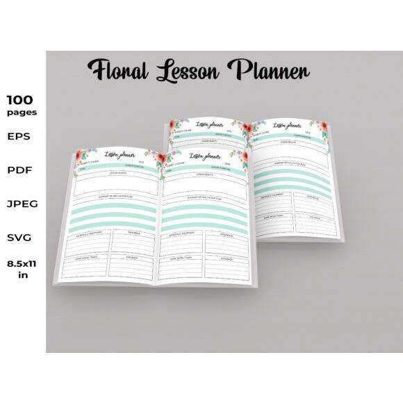 Teacher Lesson Plan Floral Design PDF Printable Planner | Lazada PH