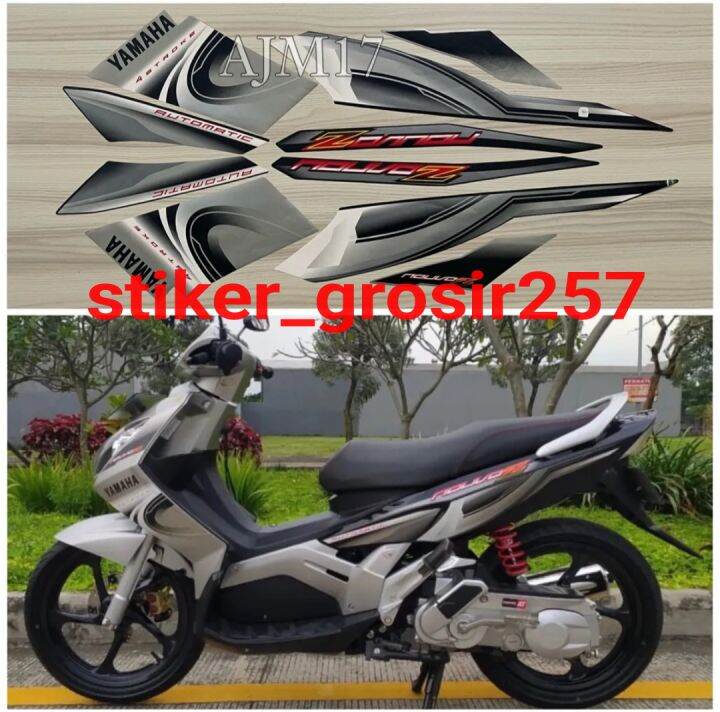 STIKER STRIPING LIS LES POLET BODY YAMAHA NOUVO Z TAHUN 2006 2007 HITAM ...
