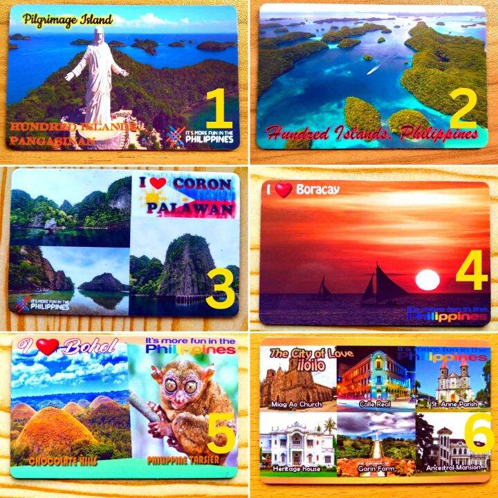 Philippines Tourist Spot Design Rubber Ref Magnet (Hundred Island, I ...