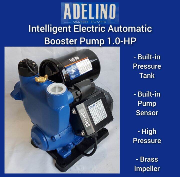 ADELINO Automatic Booster Pump 1.0HP 750-watts INTELLIGENT AUTOMATIC ...