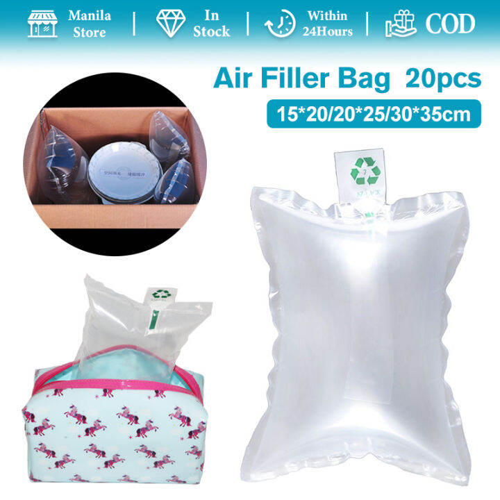 20pcs Air Filled Buffer Bag Air Column Bubble Wrap Bag Shockproof Air ...