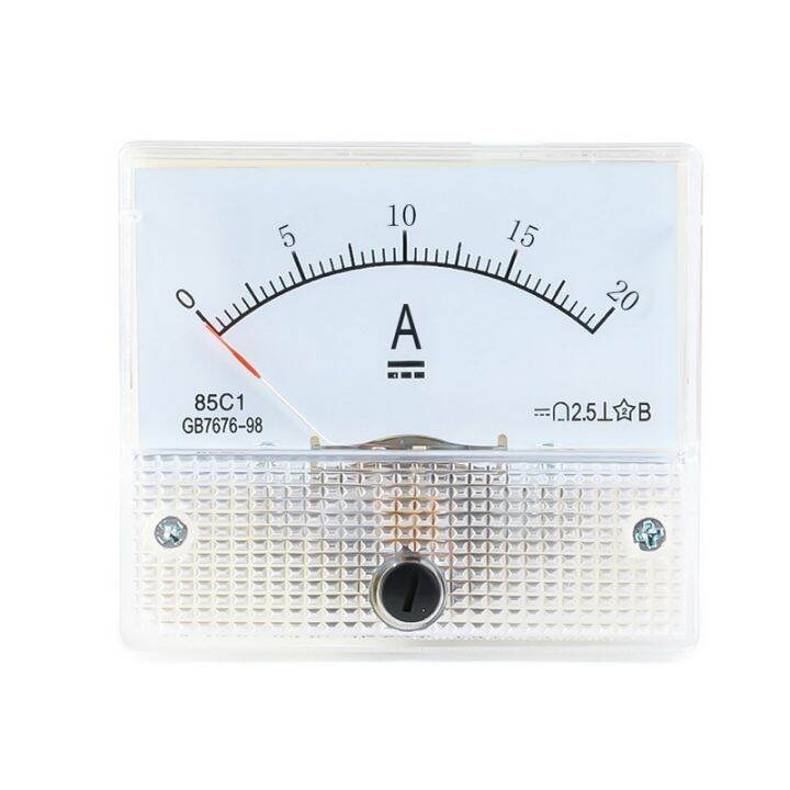 Hashair Mart 【คุณภาพสูง】Dc Pointer Ampere Ammeter Meter Amp Panel 1/2/3 ...