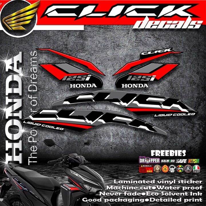Honda Click 125i stock decals sticker for Game Changer version 2 ...
