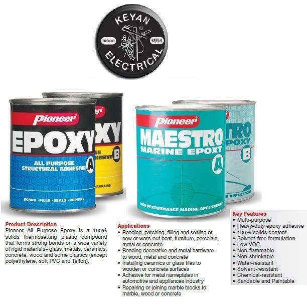 Pioneer All Purpose Epoxy Marine Set A B 1/4 1/2 PINT100 ORIGINAL | Lazada PH