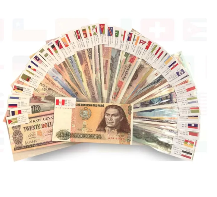 Set 100 Pcs Banknotes From 50 Different Countries (Random Pick ...
