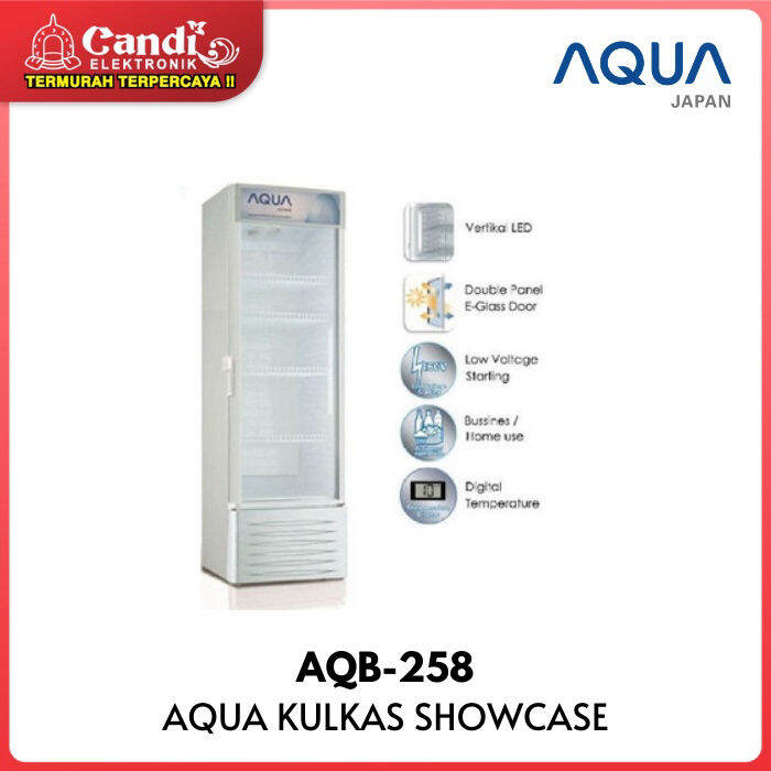 AQUA Kulkas Showcase Pendingin Kapasitas 250 Liter AQB-258 | Lazada ...