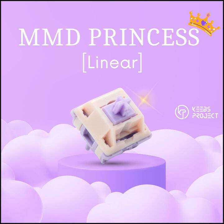 MMD Princess Lavender 5pin Linear Switches Switch for Mechanical or Gaming Keyboards - Linear ...