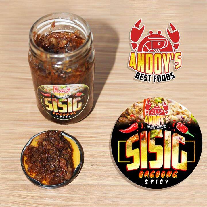 SPECIAL ANDOY'S SPICY SISIG BAGOONG a fermented condiment commonly used ...