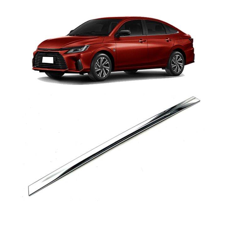 For 2023 Toyota Yaris Ativ VIOS ABS Chrome Rear Boot Door Trunk Lid ...