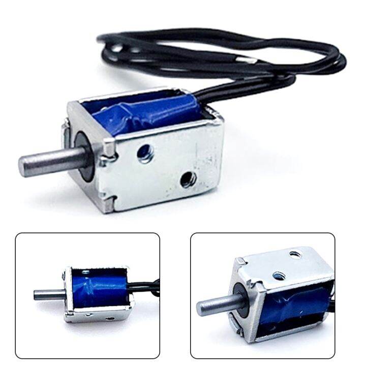 Electromagnetic Lock 5V 12V Push Pull Type SM0415-3 Electromagnet Frame ...