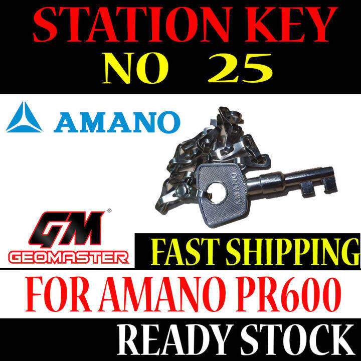 Amano Watchman Clock Station Key No 25 -Amano Key | Lazada