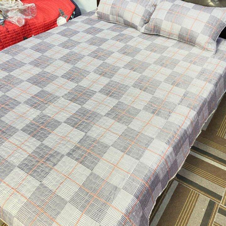 Cadar Hamparan Kilang Patchwork Set 3 In 1 Queen Size Kartun Bunga Dan ...
