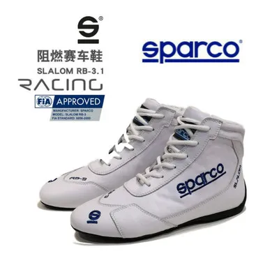 SPARCO fire-retardant racing shoes FIA certified leather racing shoes ...