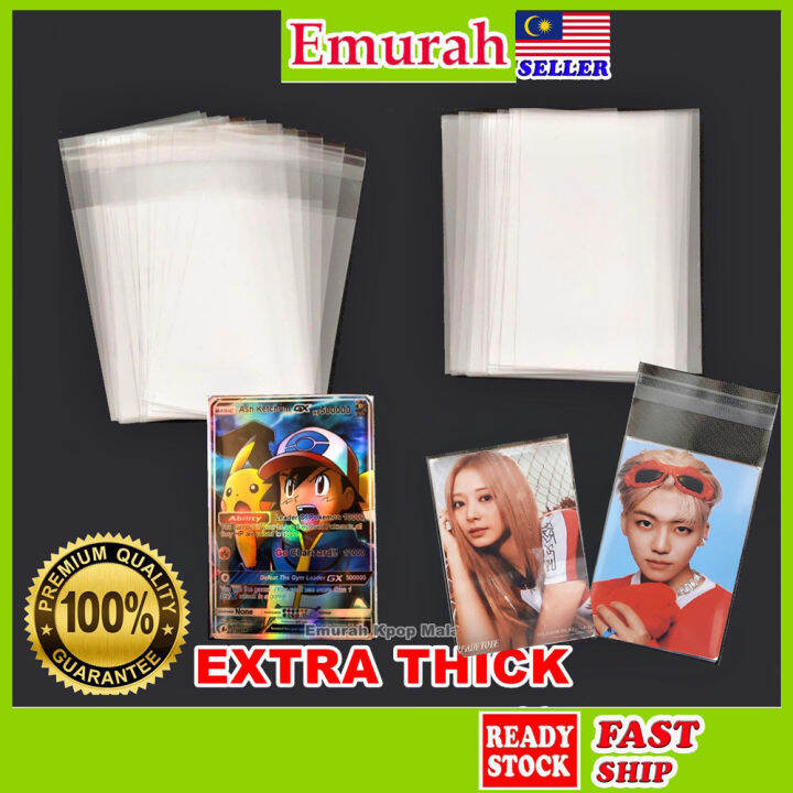 Photocard Sleeve 100pcs/50pcs (QUALITY) KPOP Trading Card Protector ...